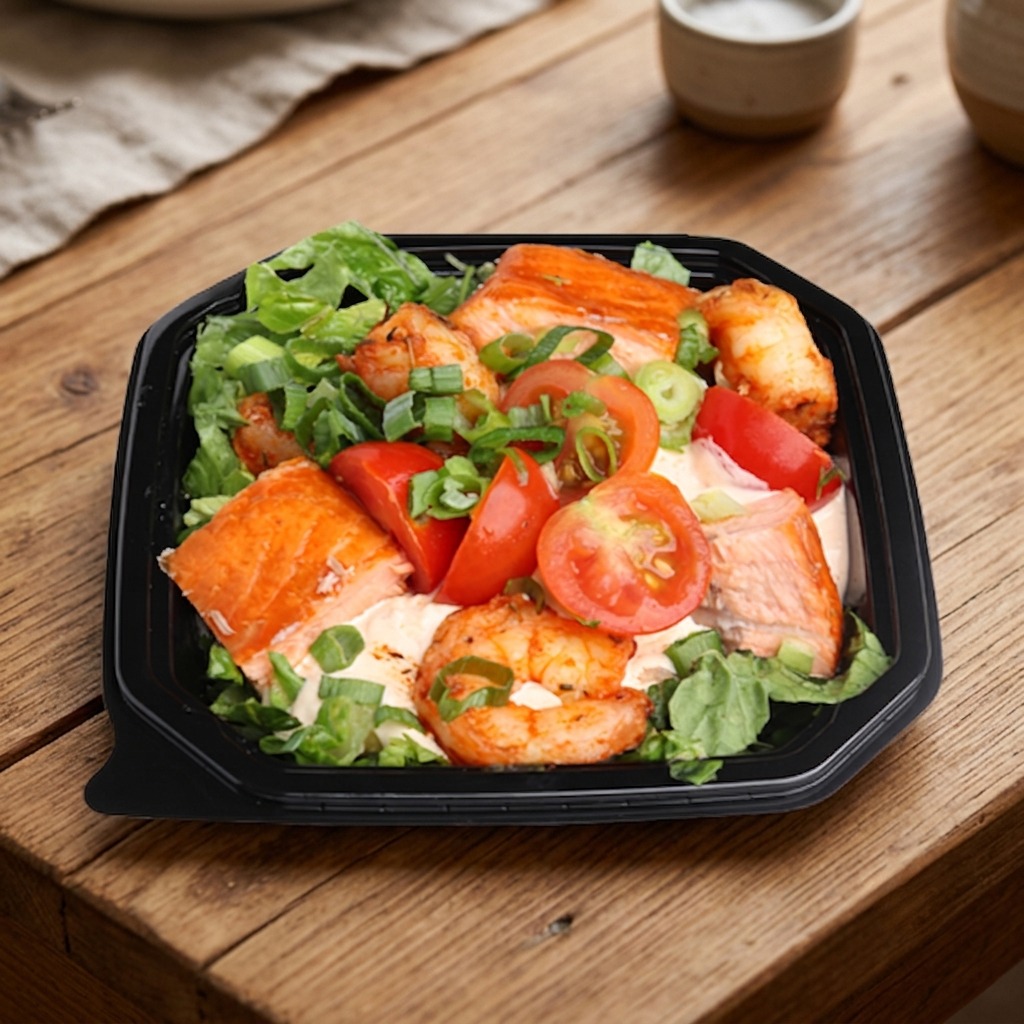 Aanbieding van de week: Gamba-zalm salade - Schuitemaker vis